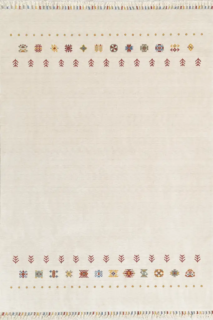 Funky 804 Stone Natürel Bambu ve Yün Halı - Sümer Halı